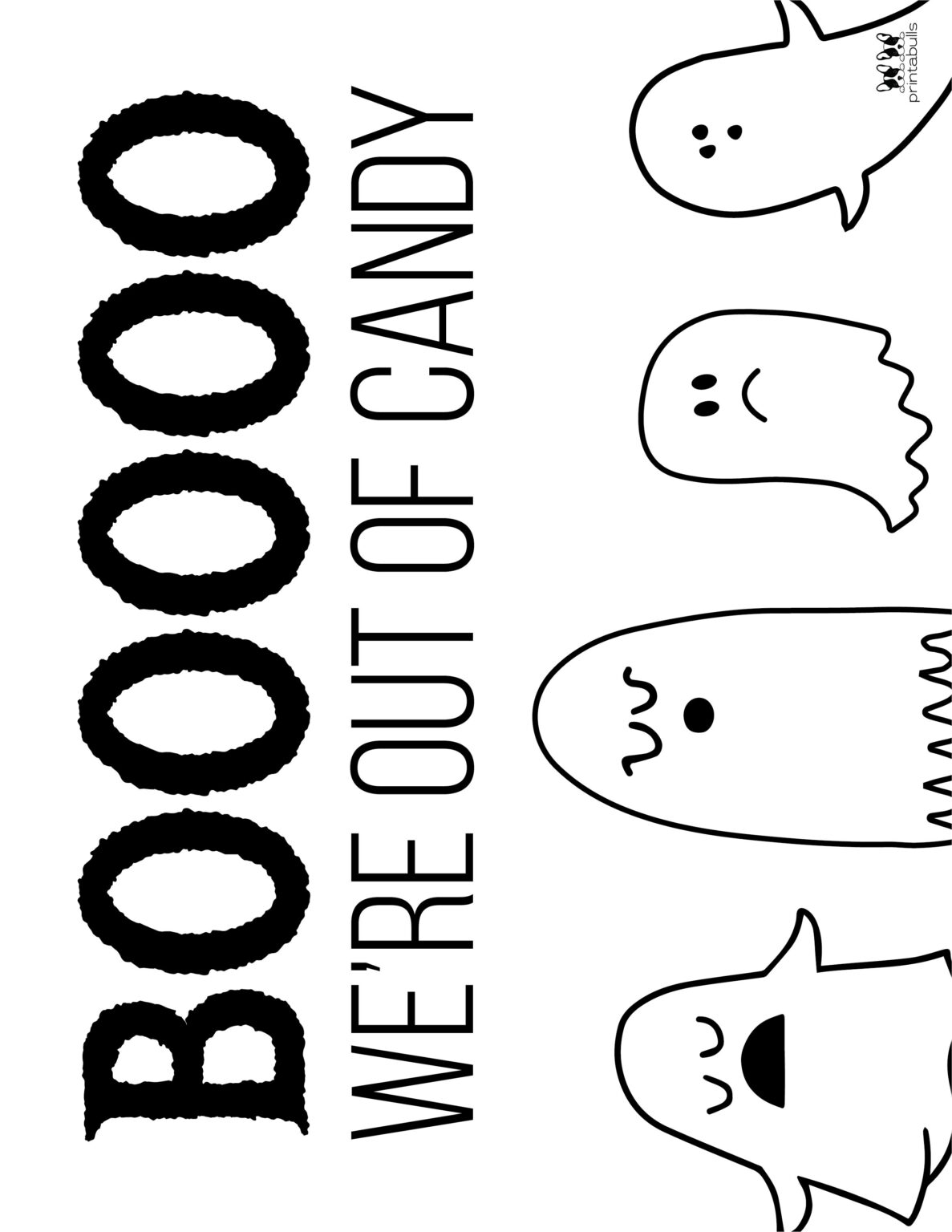 51 Halloween Signs - Free Printables | Printabulls