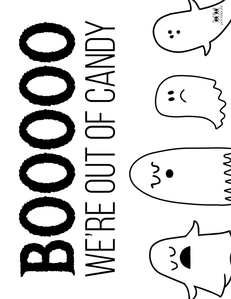 51 Halloween Signs - Free Printables | Printabulls