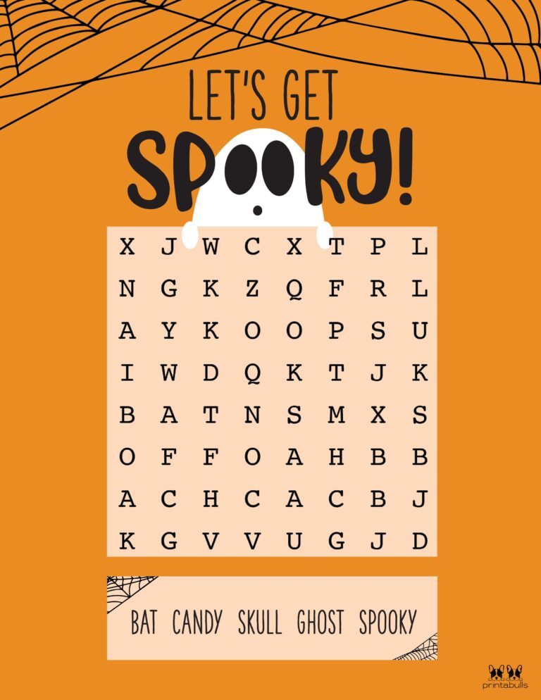 Free Printable Halloween Word Searches | Printabulls