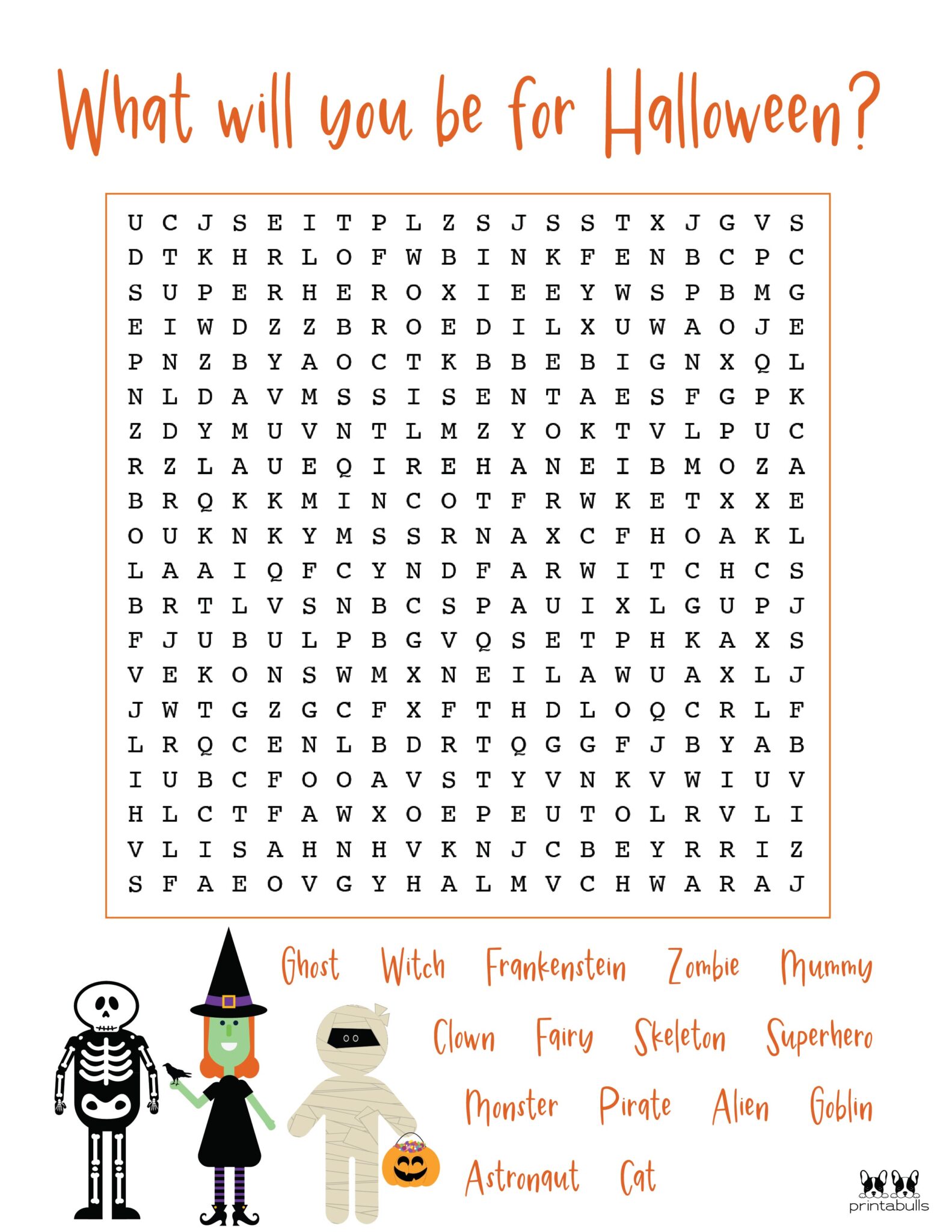 Free Printable Halloween Word Searches | Printabulls