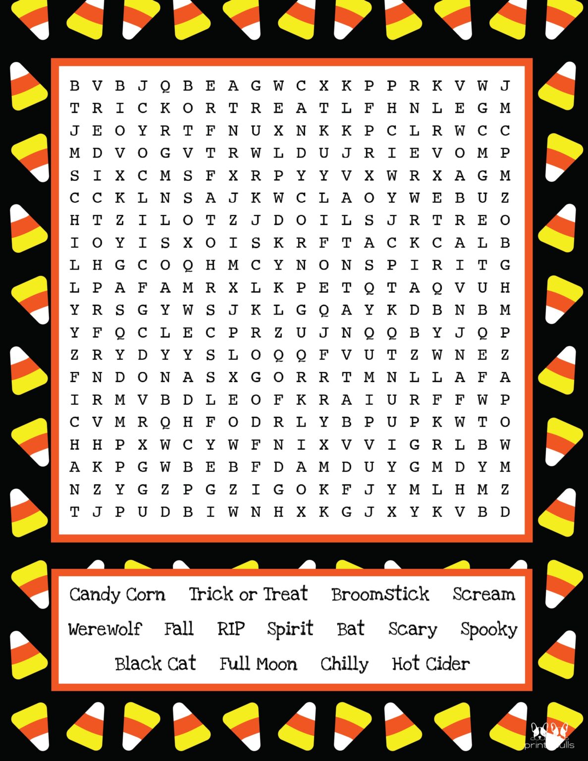 Free Printable Halloween Word Searches | Printabulls