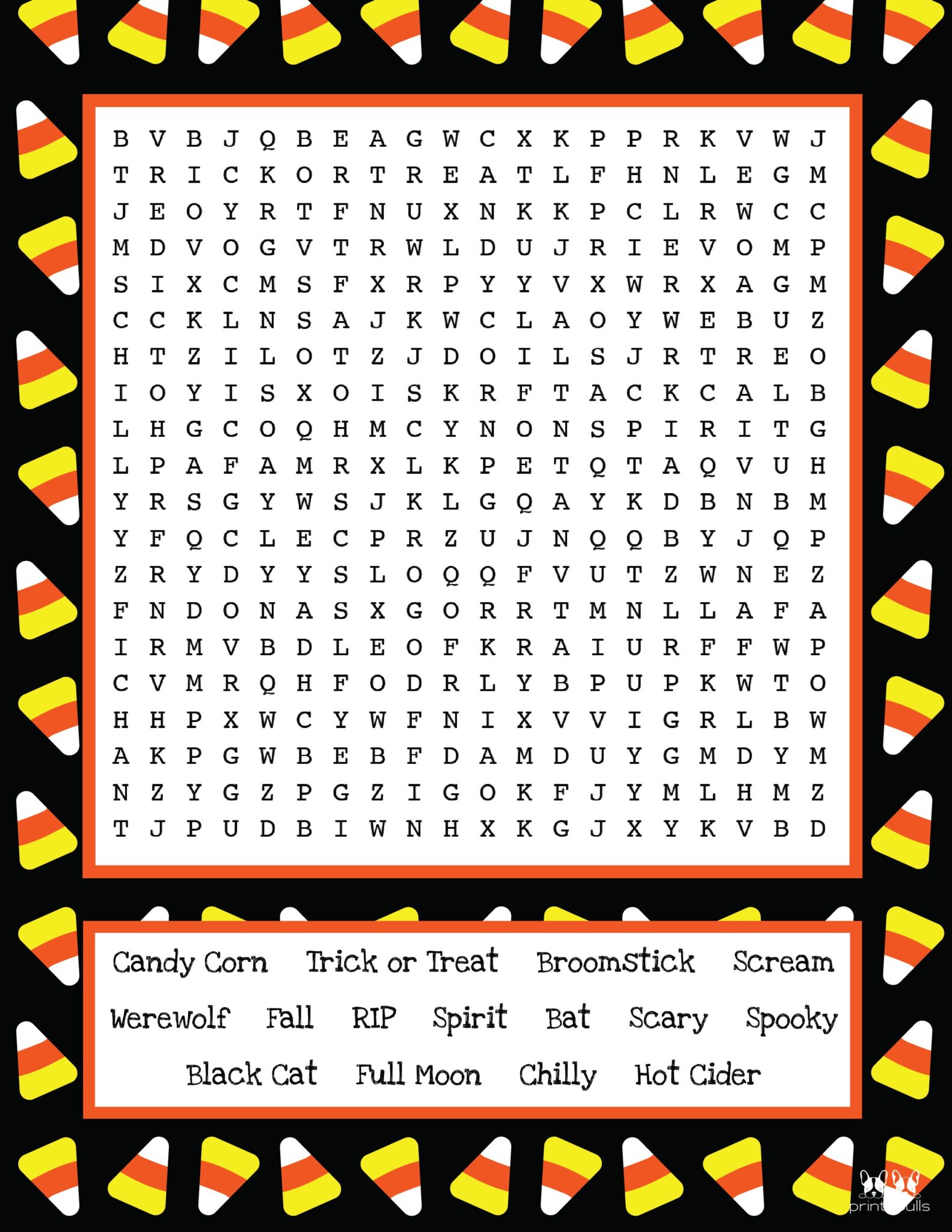 Free Printable Halloween Word Searches | Printabulls