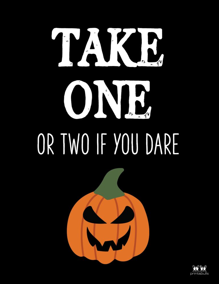 51 Halloween Signs - Free Printables | Printabulls