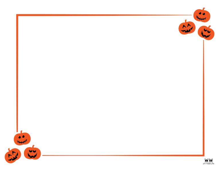 Free Halloween Borders & Frames | Printabulls