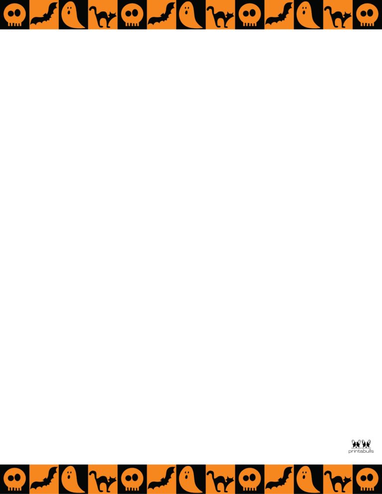 Free Halloween Borders & Frames - PrintaBulk