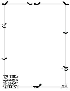 Free Halloween Borders & Frames | Printabulls