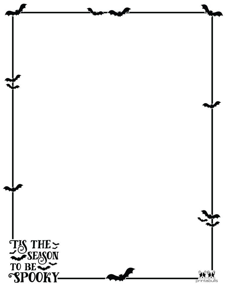 Free Halloween Borders & Frames | Printabulls