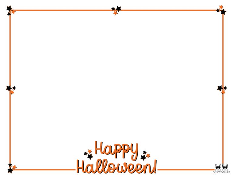 Free Halloween Borders & Frames | Printabulls
