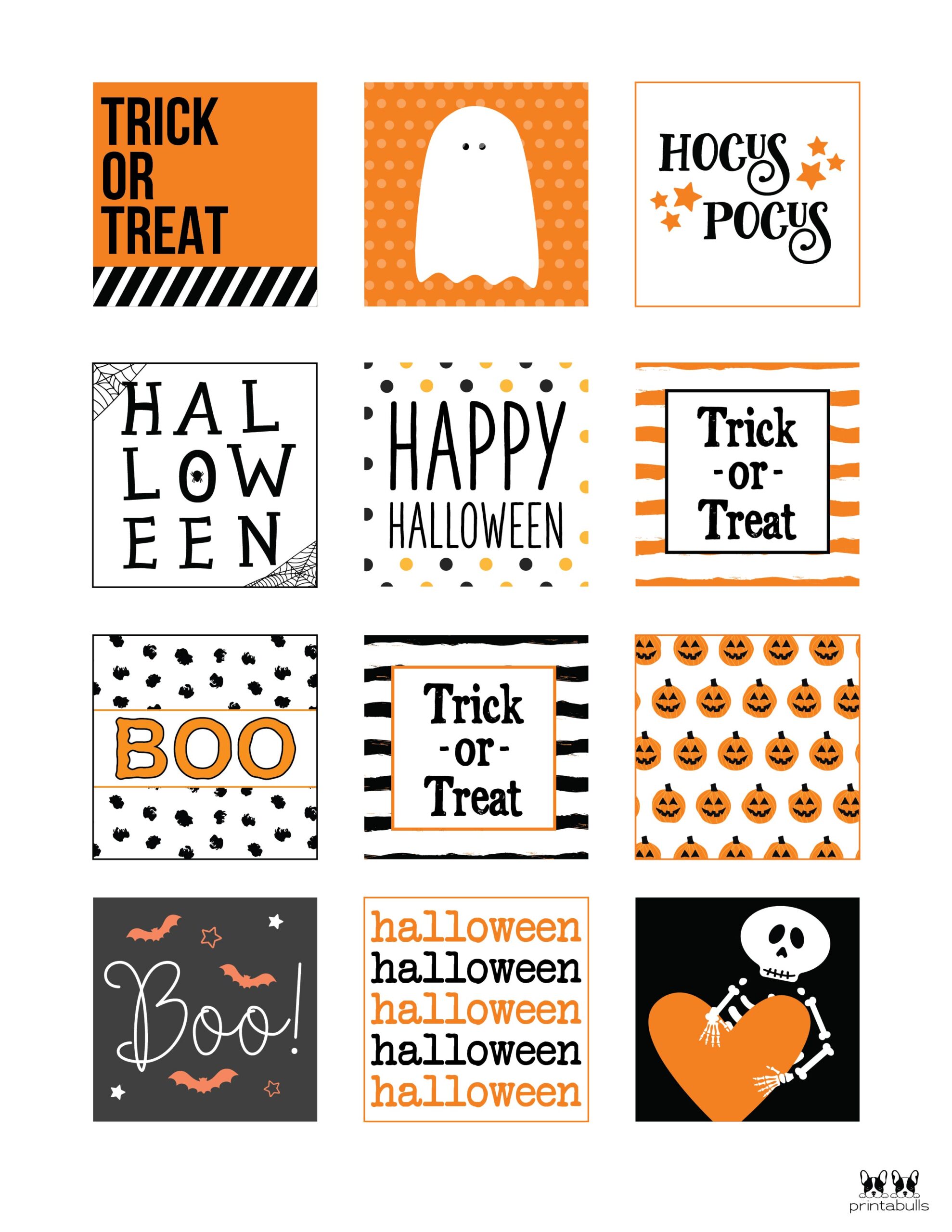 60 Free Printable Halloween Tags | Printabulls