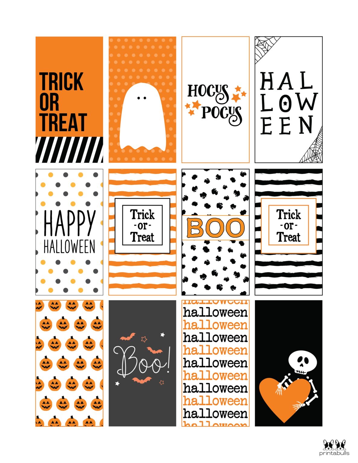 60 Free Printable Halloween Tags | Printabulls
