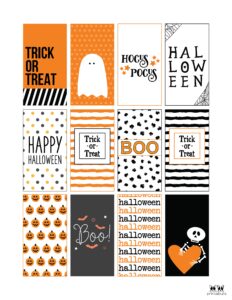 60 Free Printable Halloween Tags | Printabulls