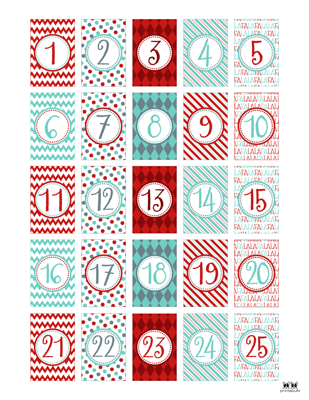 Christmas Numbers | Printabulls
