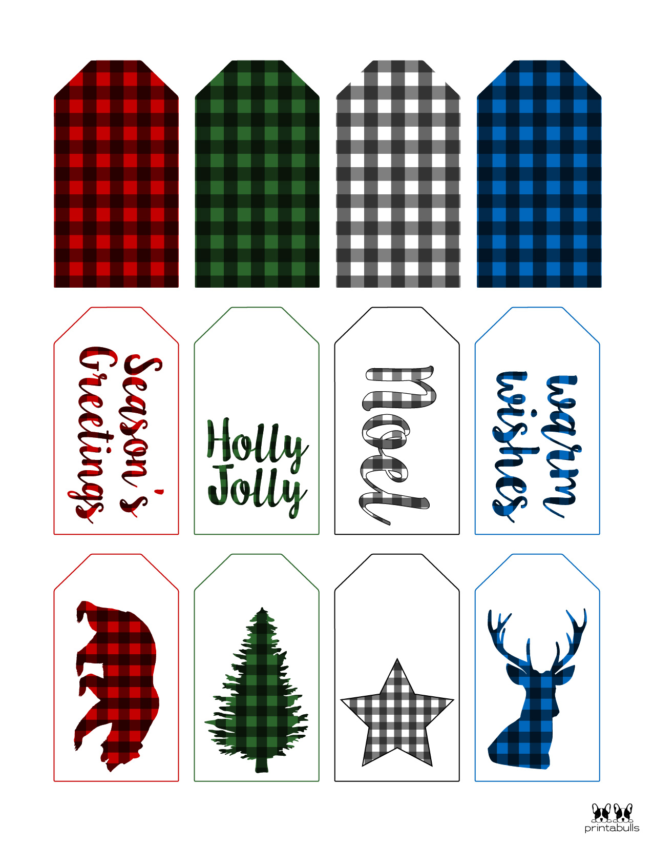 Free Printable Christmas Gift Tags | Printabulls