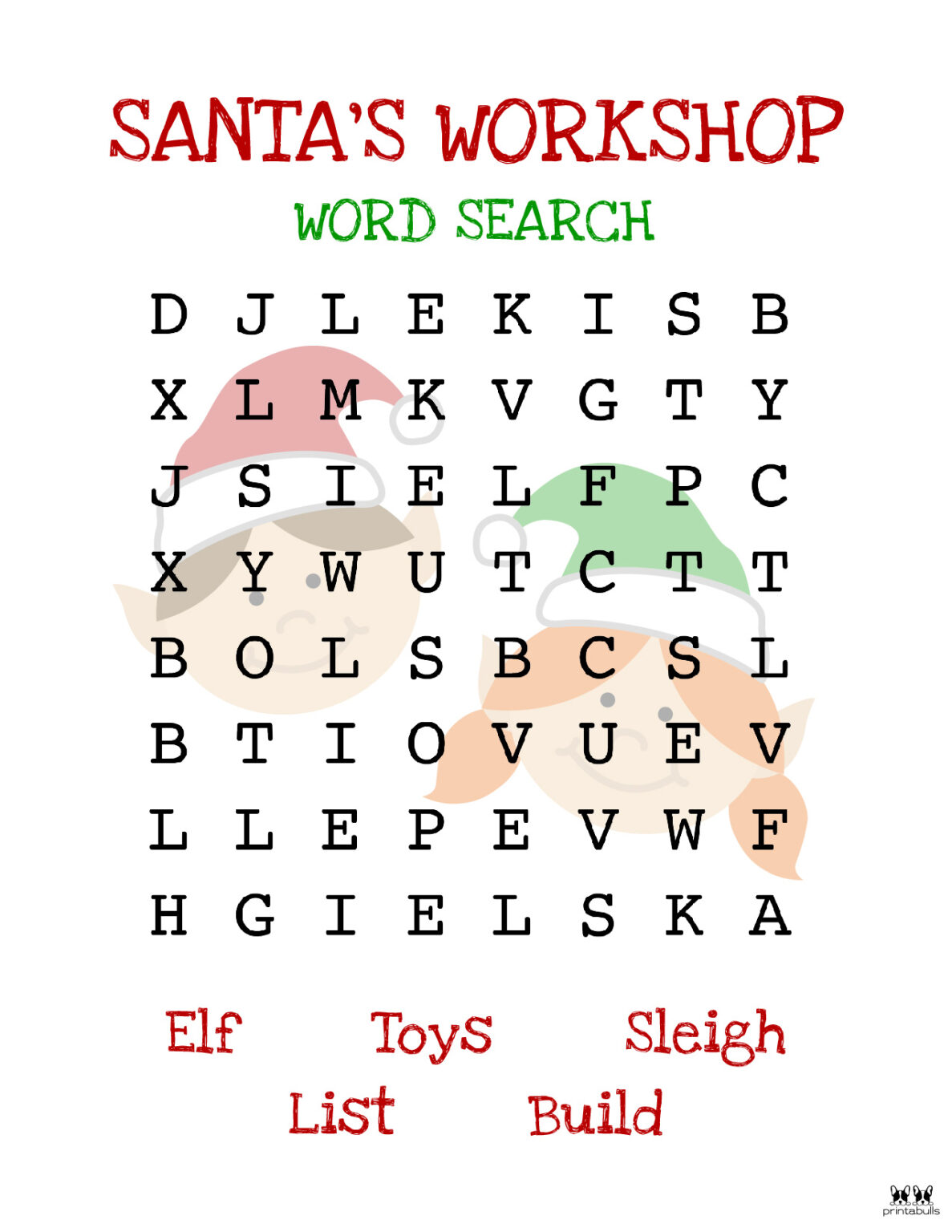 Christmas Word Searches - 25 Free Printables | Printabulls