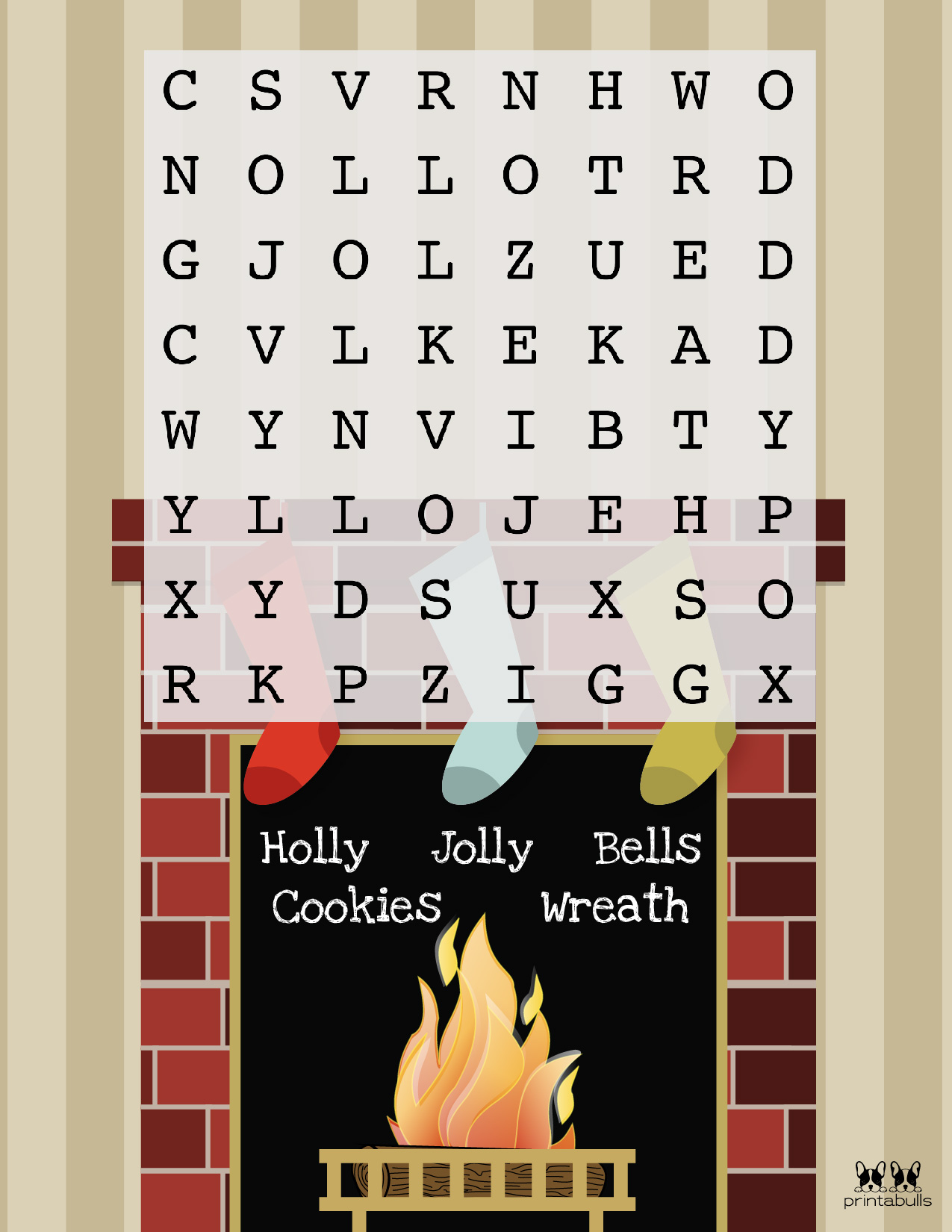 Christmas Word Searches - 25 Free Printables | Printabulls