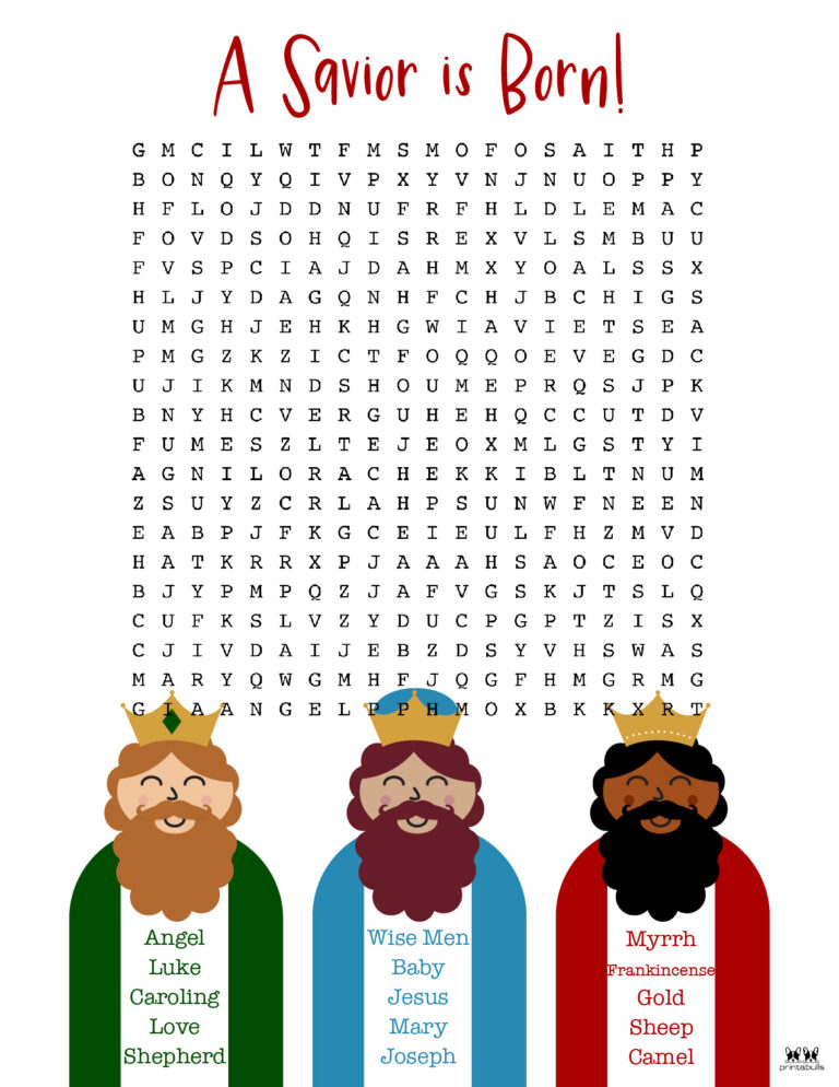 Christmas Word Searches - 25 Free Printables | Printabulls