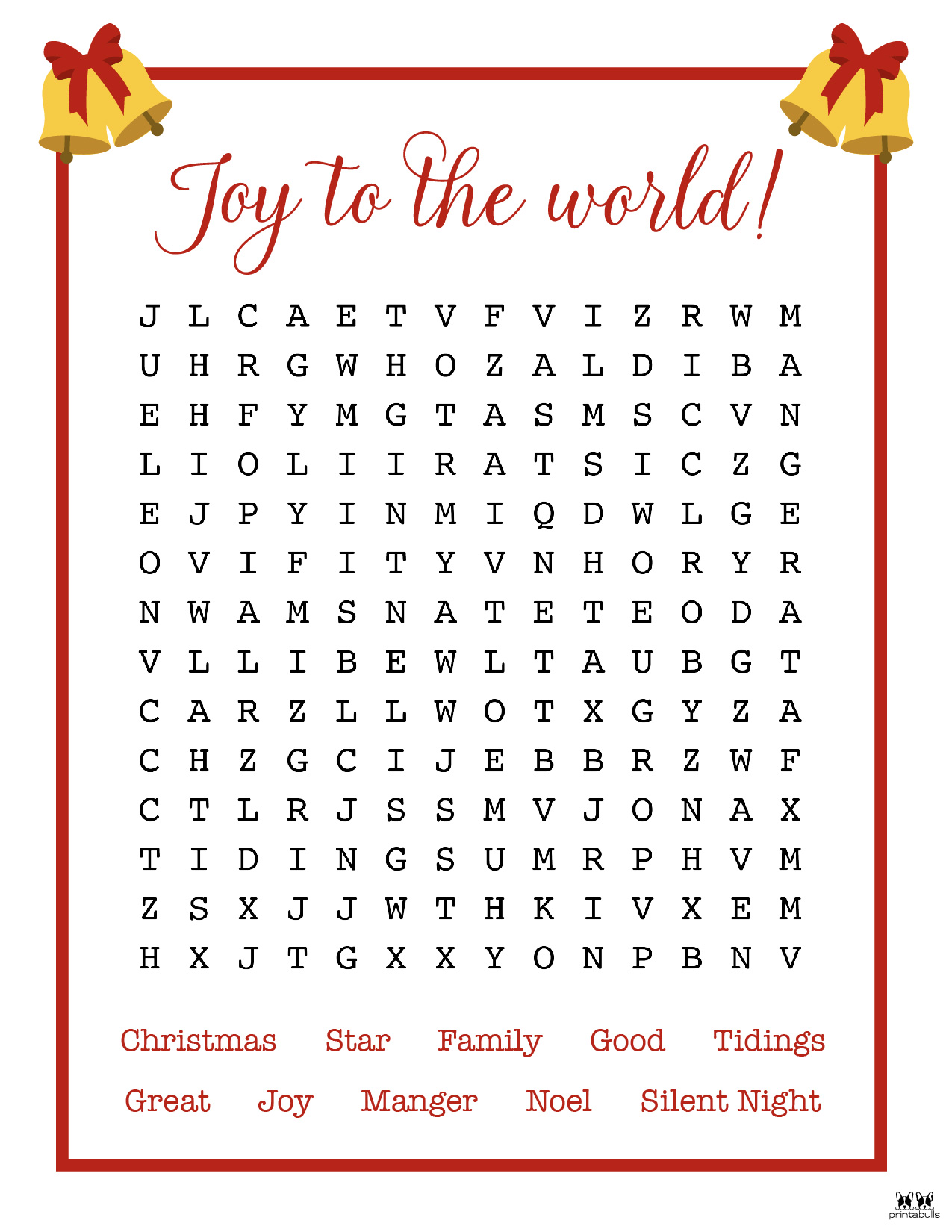 Christmas Word Searches - 25 Free Printables | Printabulls