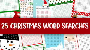 Christmas Word Searches - 25 Free Printables | Printabulls