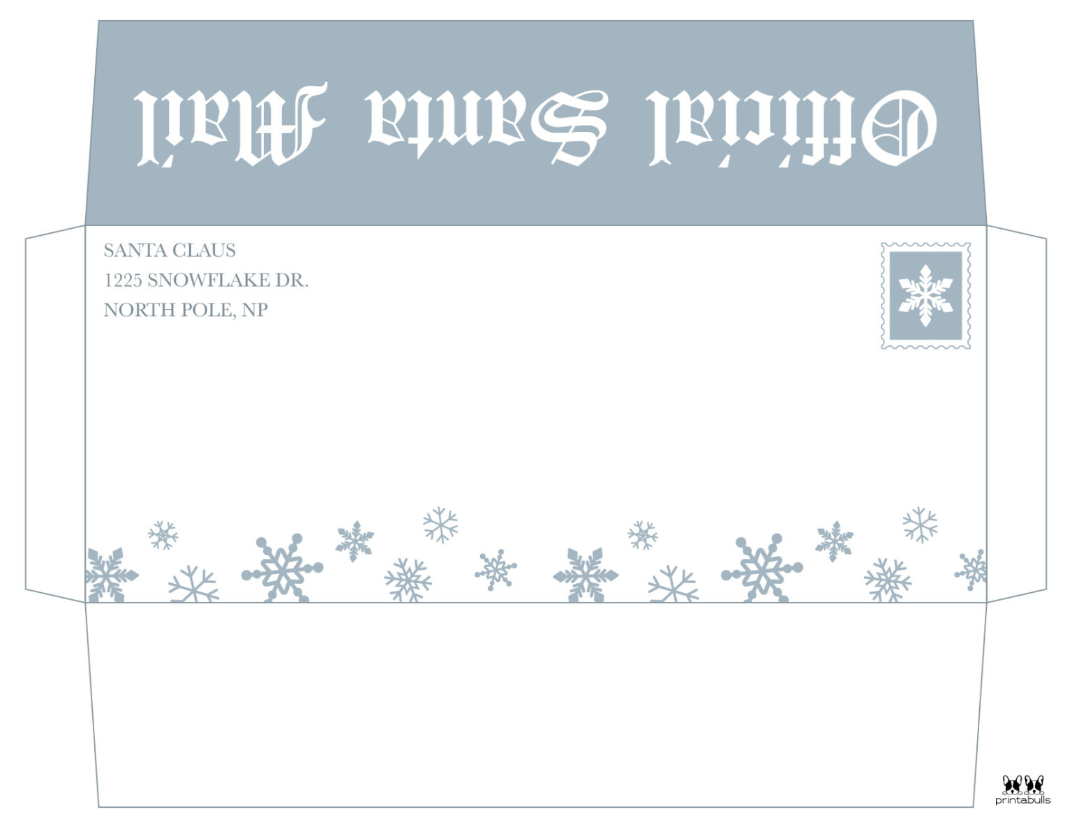 Santa Envelopes - Free Printables | Printabulls