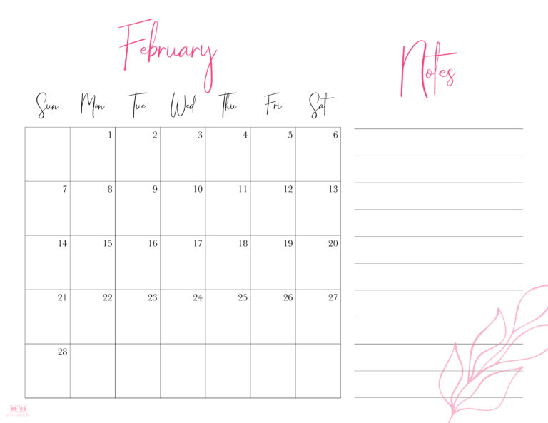 February 2021 Calendars - Free Printables | Printabulls
