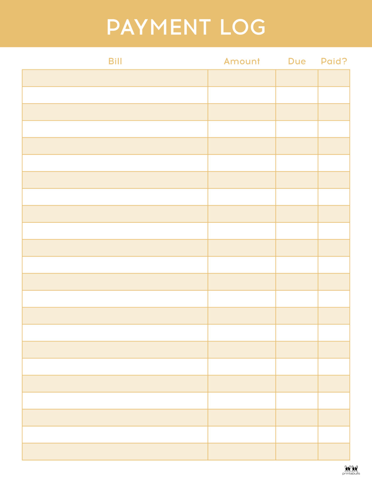 Monthly Bill Organizers 18 Free Printables Printabulls