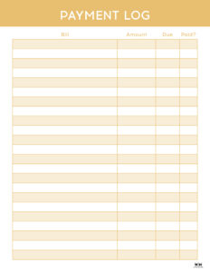Monthly Bill Organizers - 23 Free Printables | Printabulls