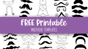 Printable Mustache Templates - 150 Free Mustaches | Printabulls