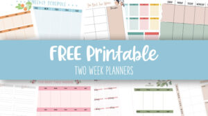 Two Week Planners - Free Printables | Printabulls