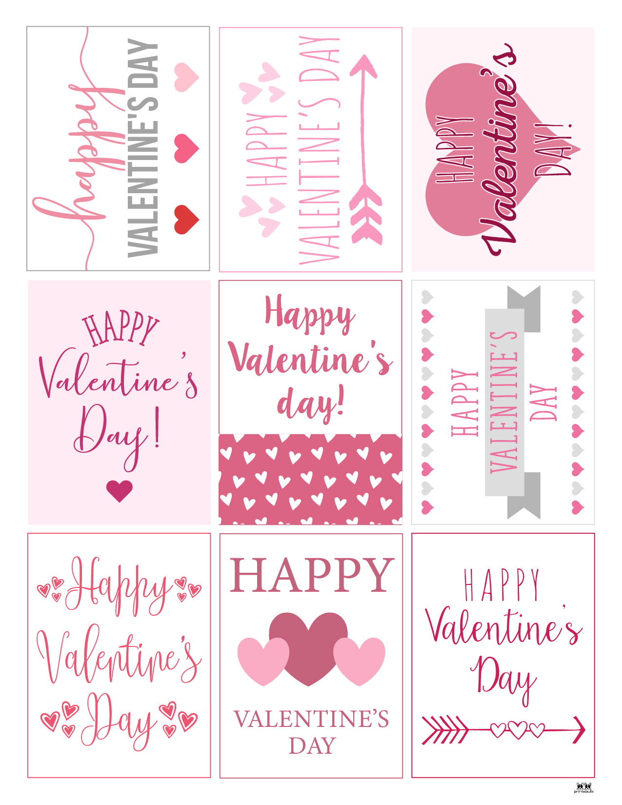 Printable Valentine's Day Cards - 250+ Free Printables | Printabulls