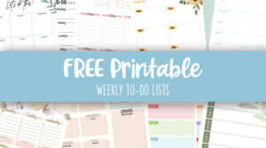 Weekly To Do List Printables - 15 Free Lists | Printabulls