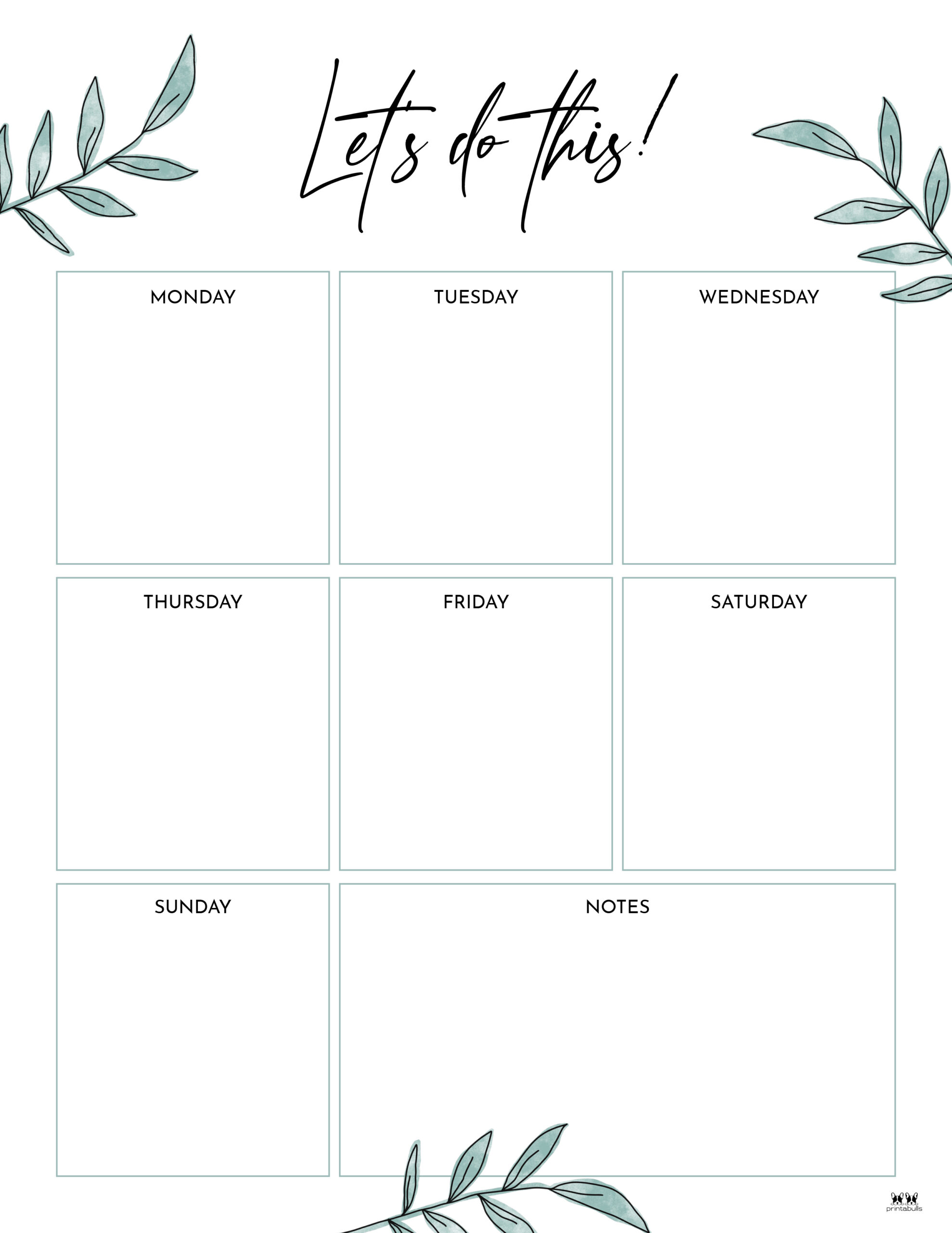 Weekly To Do List Printables - 15 Free Lists - PrintaBulk