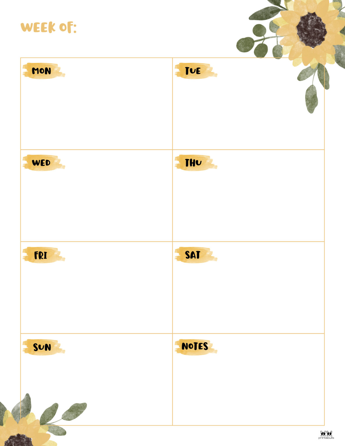 Weekly To Do List Printables - 15 Free Lists | Printabulls