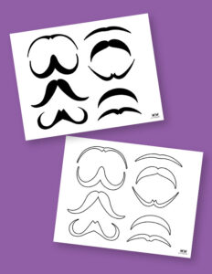 Printable Mustache Templates - 150 Free Mustaches | Printabulls