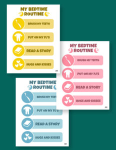 Bedtime Routine Charts - 20 FREE Printables | Printabulls