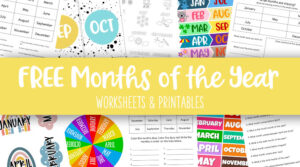 Months of the Year Worksheets & Printables | Printabulls