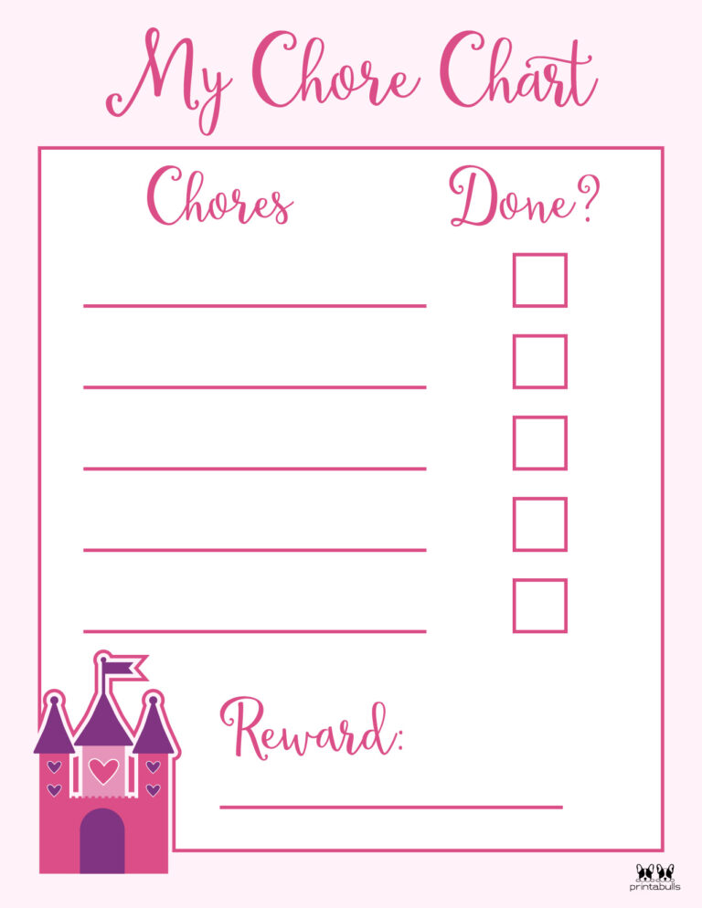 Toddler Chore Charts - Free Printables | Printabulls