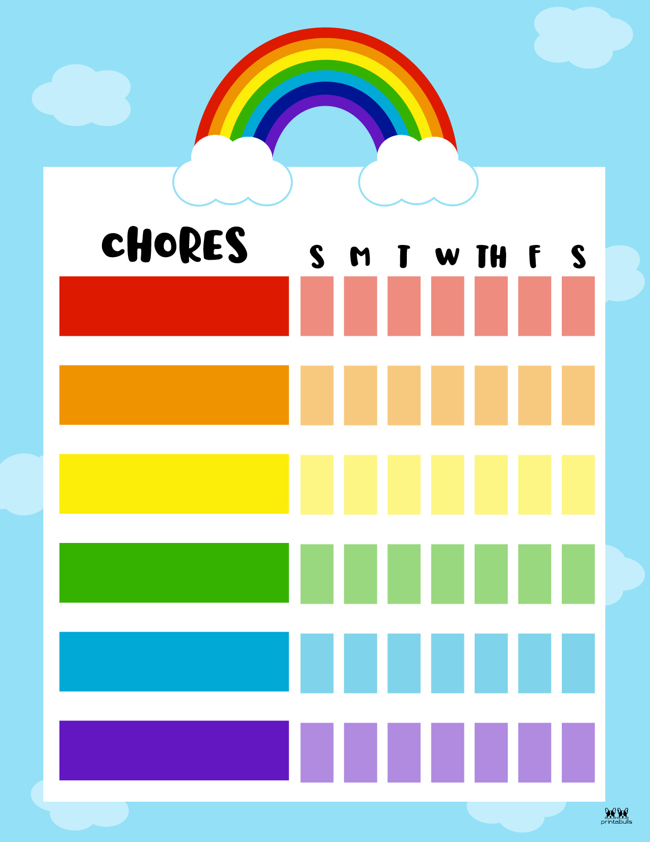 Toddler Chore Charts - Free Printables | Printabulls