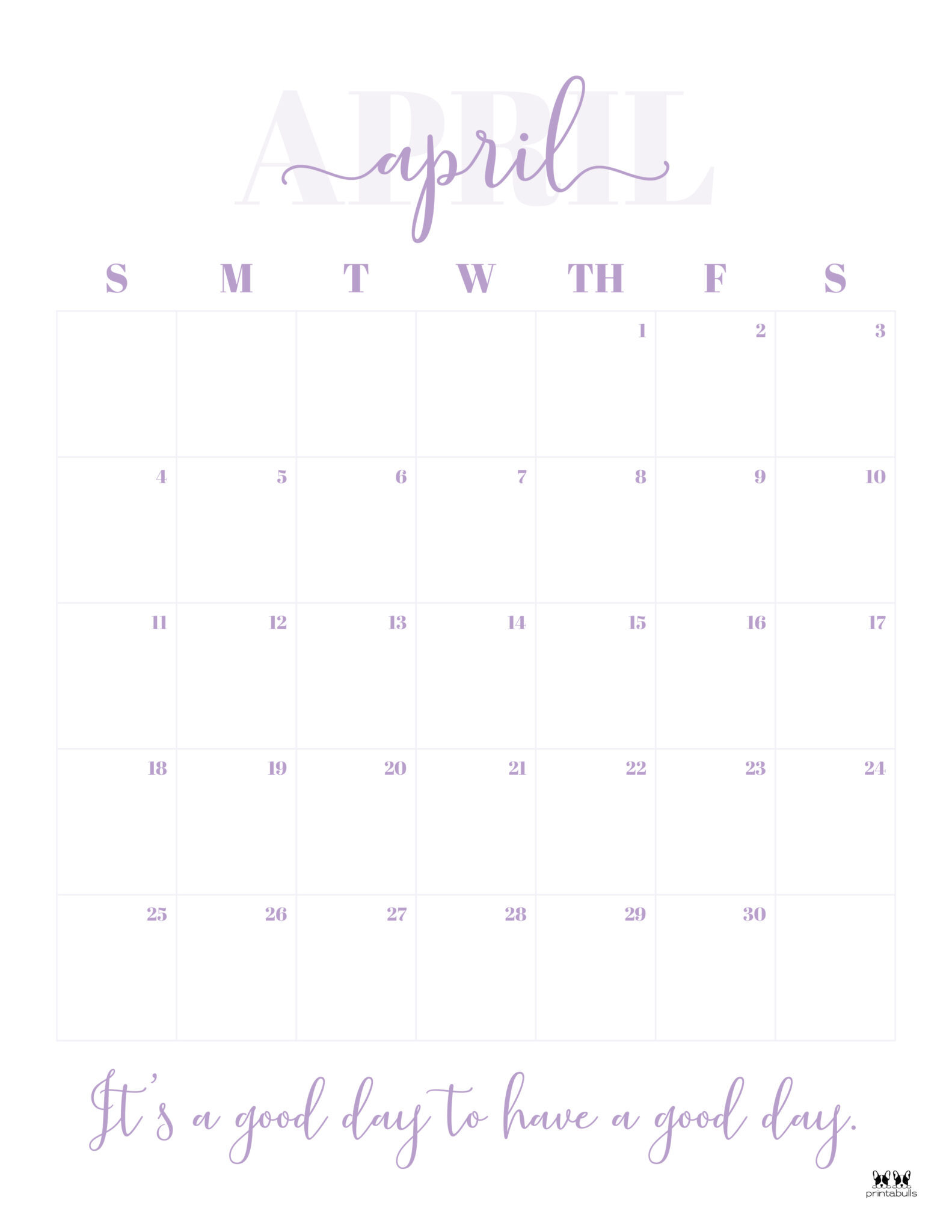 April 2021 Calendars - Free Printables | Printabulls