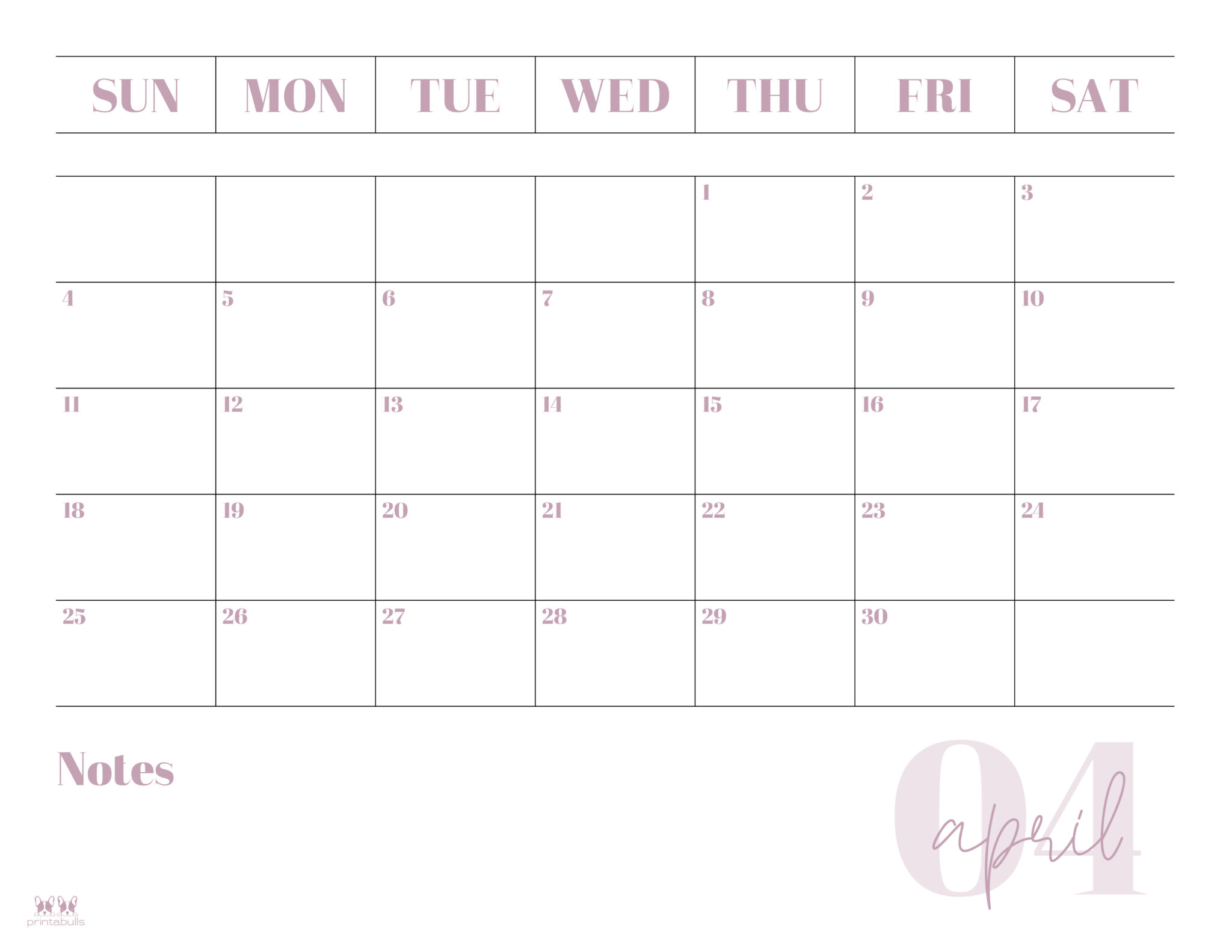 April 2021 Calendars - Free Printables | Printabulls