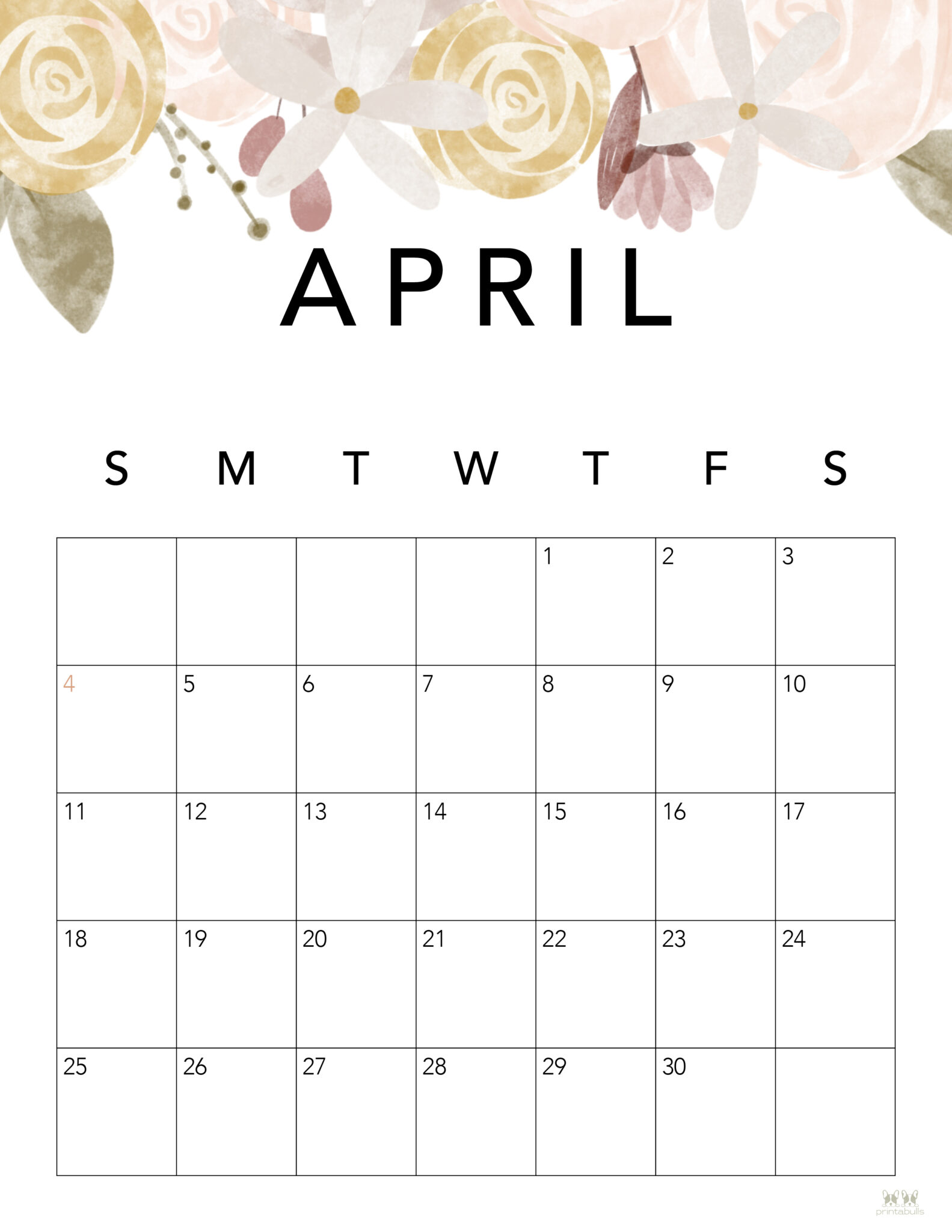 April 2021 Calendars - Free Printables | Printabulls