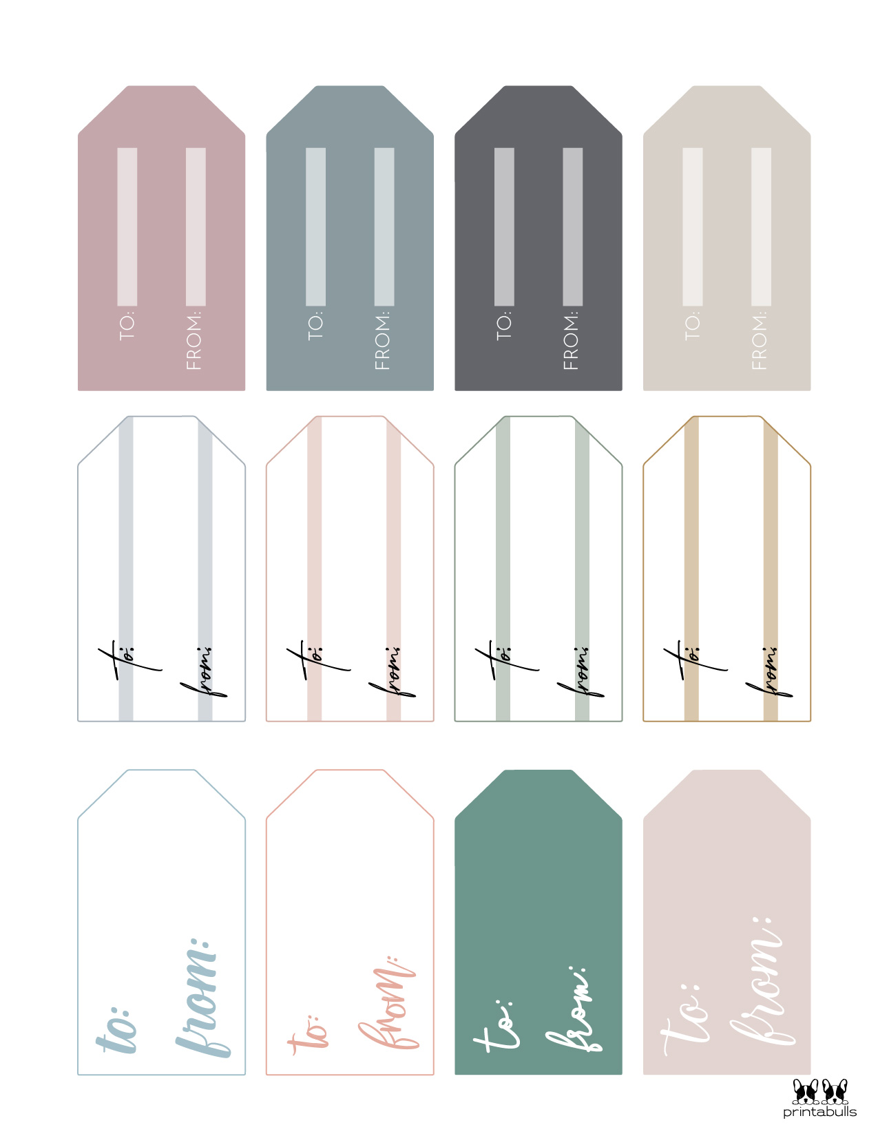 Free Printable Gift Tags - 500+ Tags | Printabulls