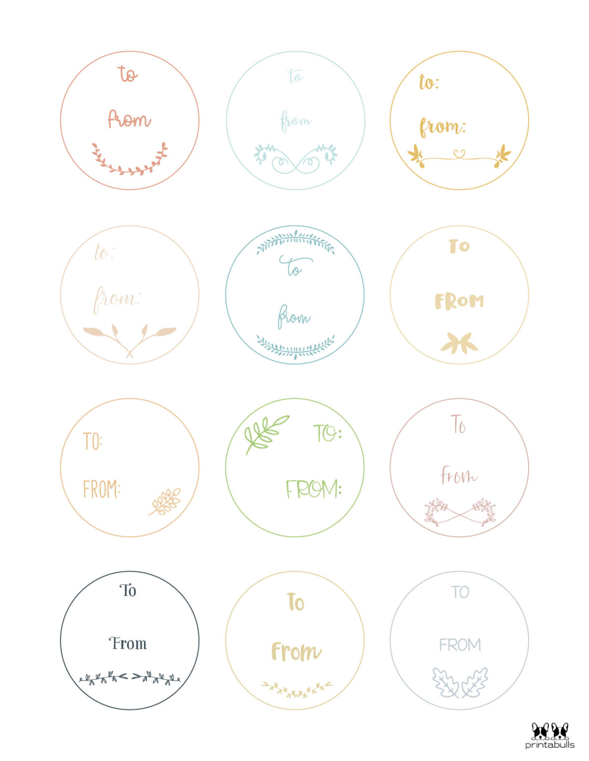 Free Printable Gift Tags - 500+ Tags | Printabulls