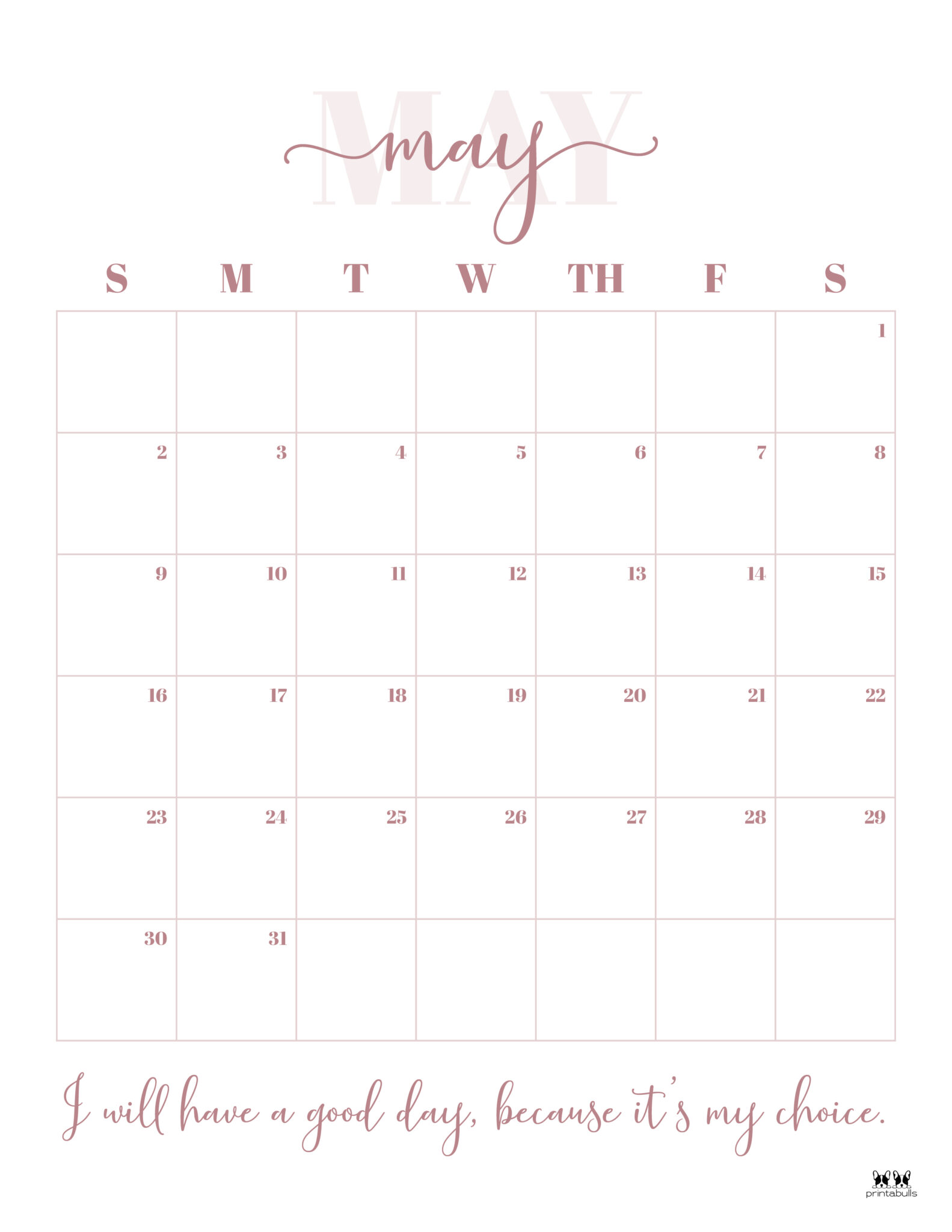 May 2021 Calendars - Free Printables | Printabulls
