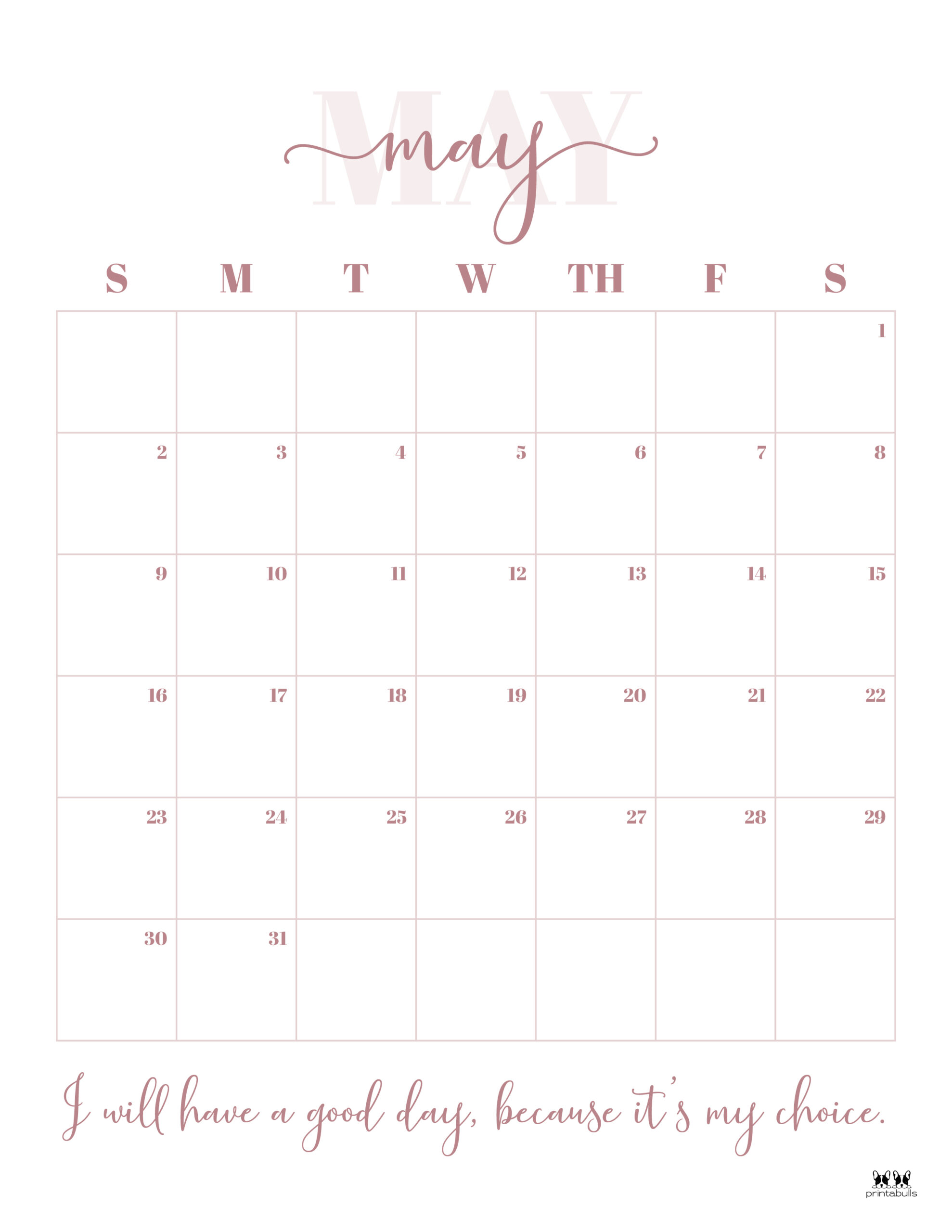 May 2021 Calendars - Free Printables | Printabulls