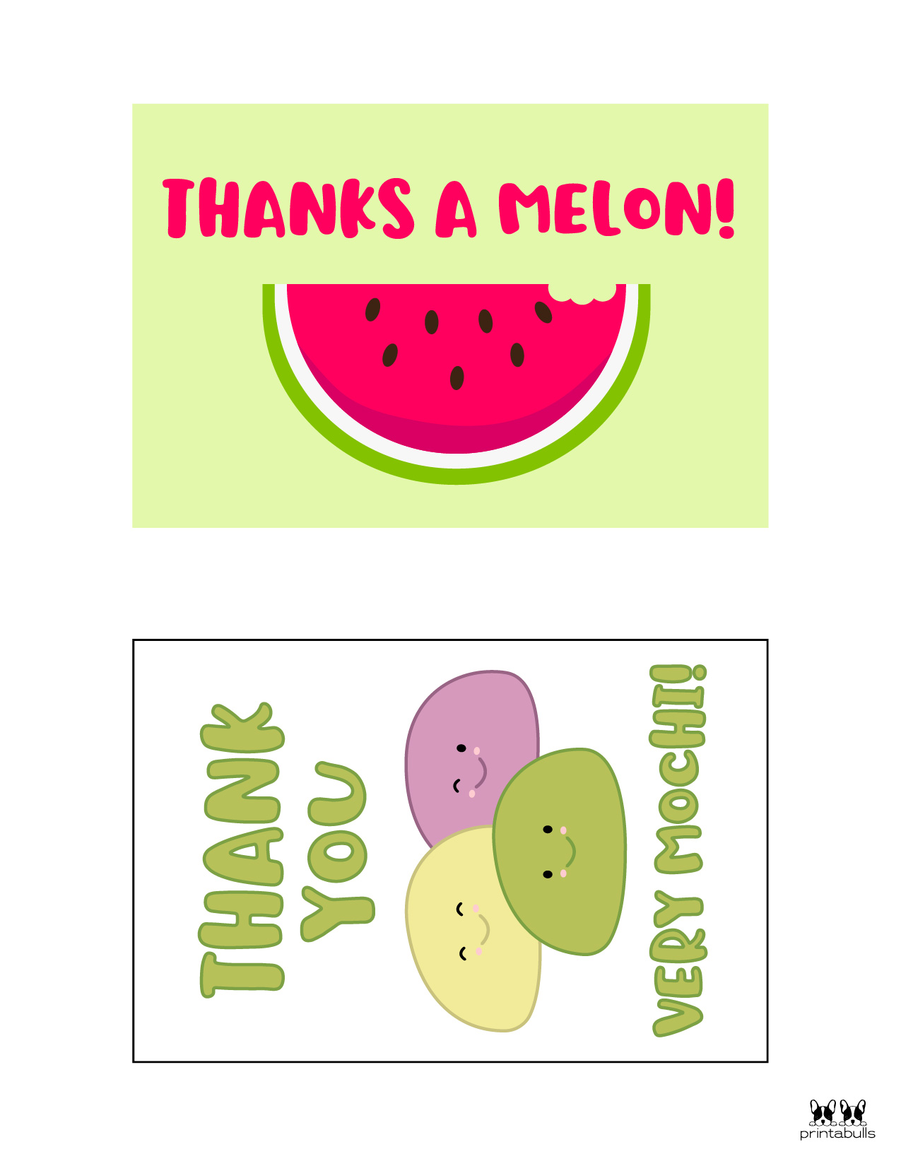 150+ Printable Thank You Cards - FREE | Printabulls