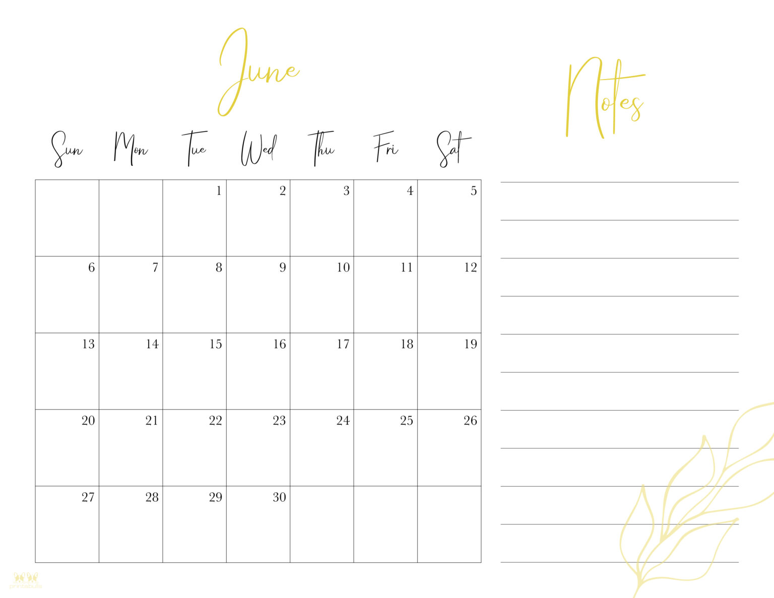June 2021 Calendars - 15 Free Printables | Printabulls