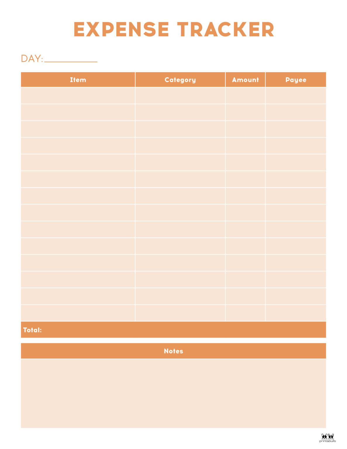 Expense Tracker Printables - 25 FREE Options | Printabulls