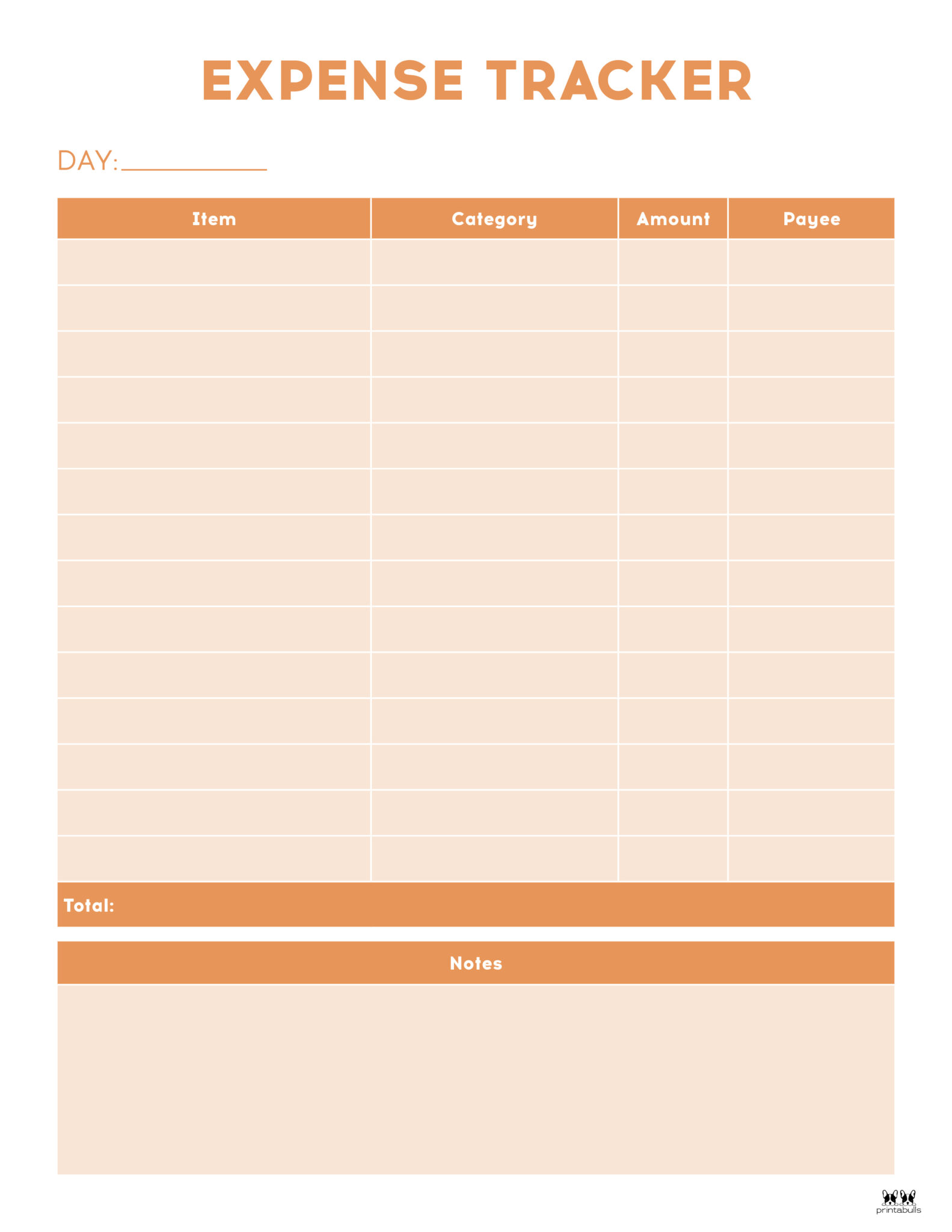 Expense Tracker Printables - 20 FREE Options - PrintaBulk