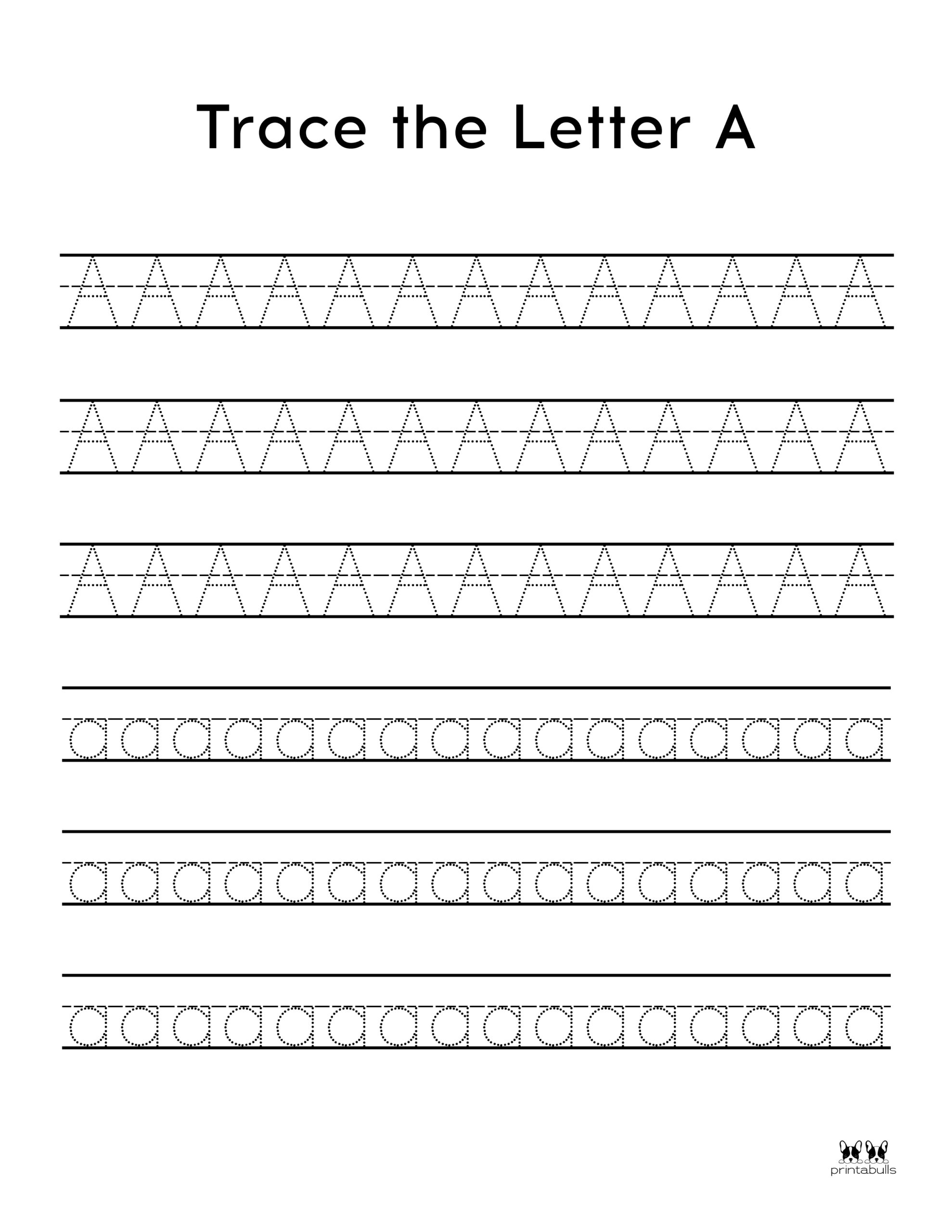 Letter A Worksheets - 50 FREE Printables | Printabulls