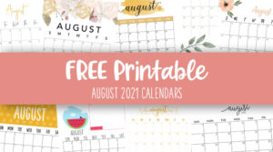 August 2021 Calendars - 15 Free Printables | Printabulls